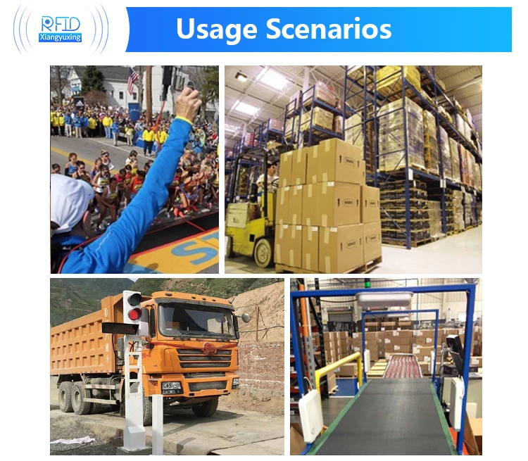 10m Uhf Rfid Reader Epc Gen2 Iso18000-6 4 Port Multiplexer Accepter Contact With Rfid Uhf ...