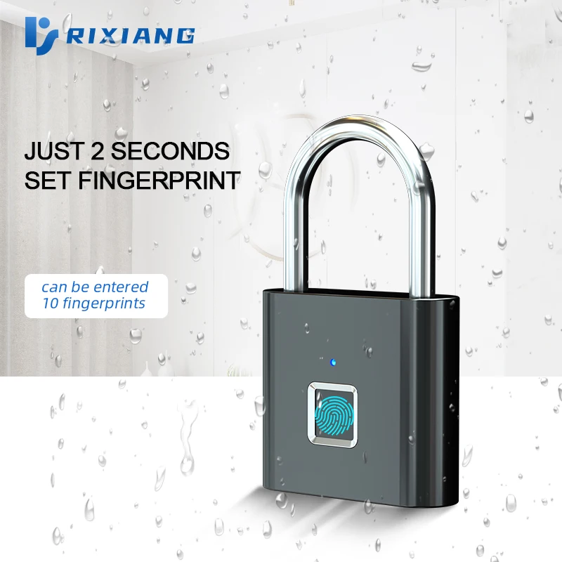 qr code Fingerprint Pad Lock Keyless IP67 Waterproof Warehouse Anti ...