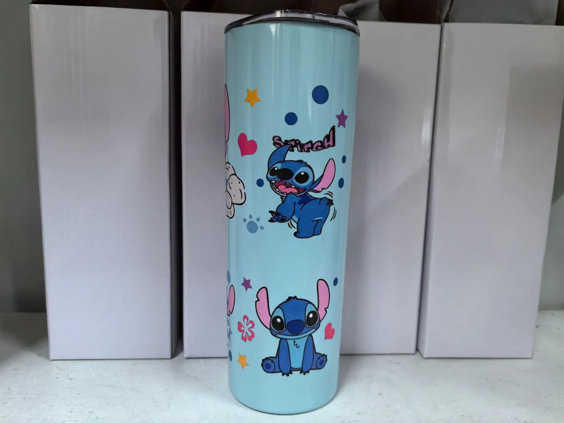 Stitch 20oz Thermos Mug Cup with Screw Lid Insulated Drink Cups Vacuum ...