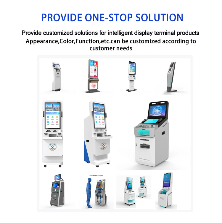Oem Custom Self Service Terminal Fingerprint Face Recognition Id Card ...