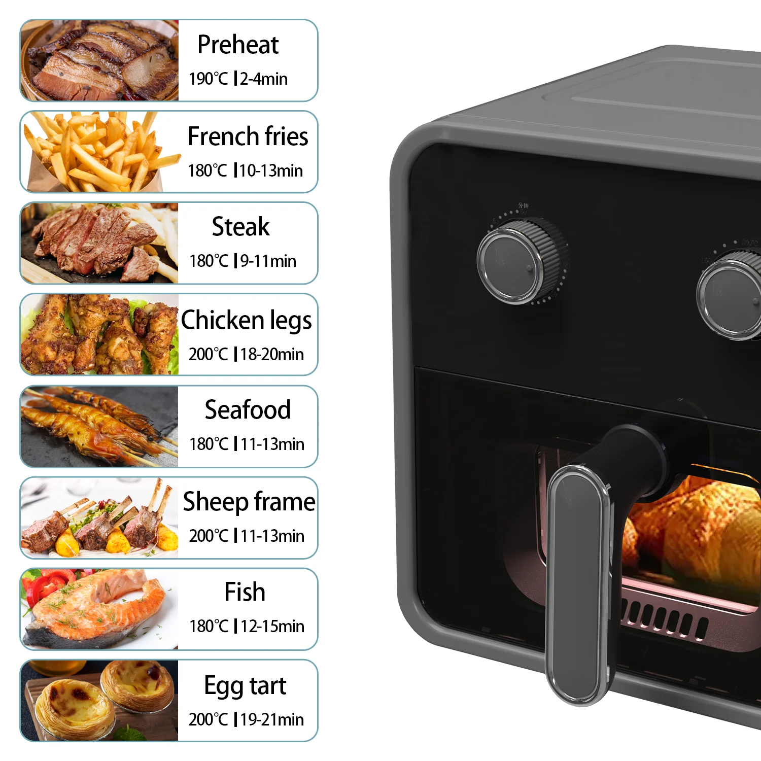 New Oem Digital Air Fryer Fritadeira Eletrica Air Fryer Digital Air Fryer Manual 6l - Buy ...
