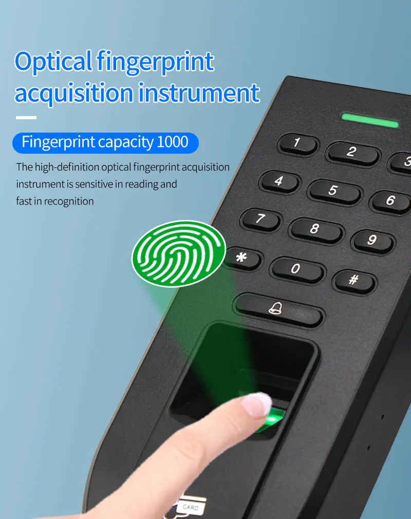 Biometric Fingerprint Scanner Access Control Keypad Standalone with ...