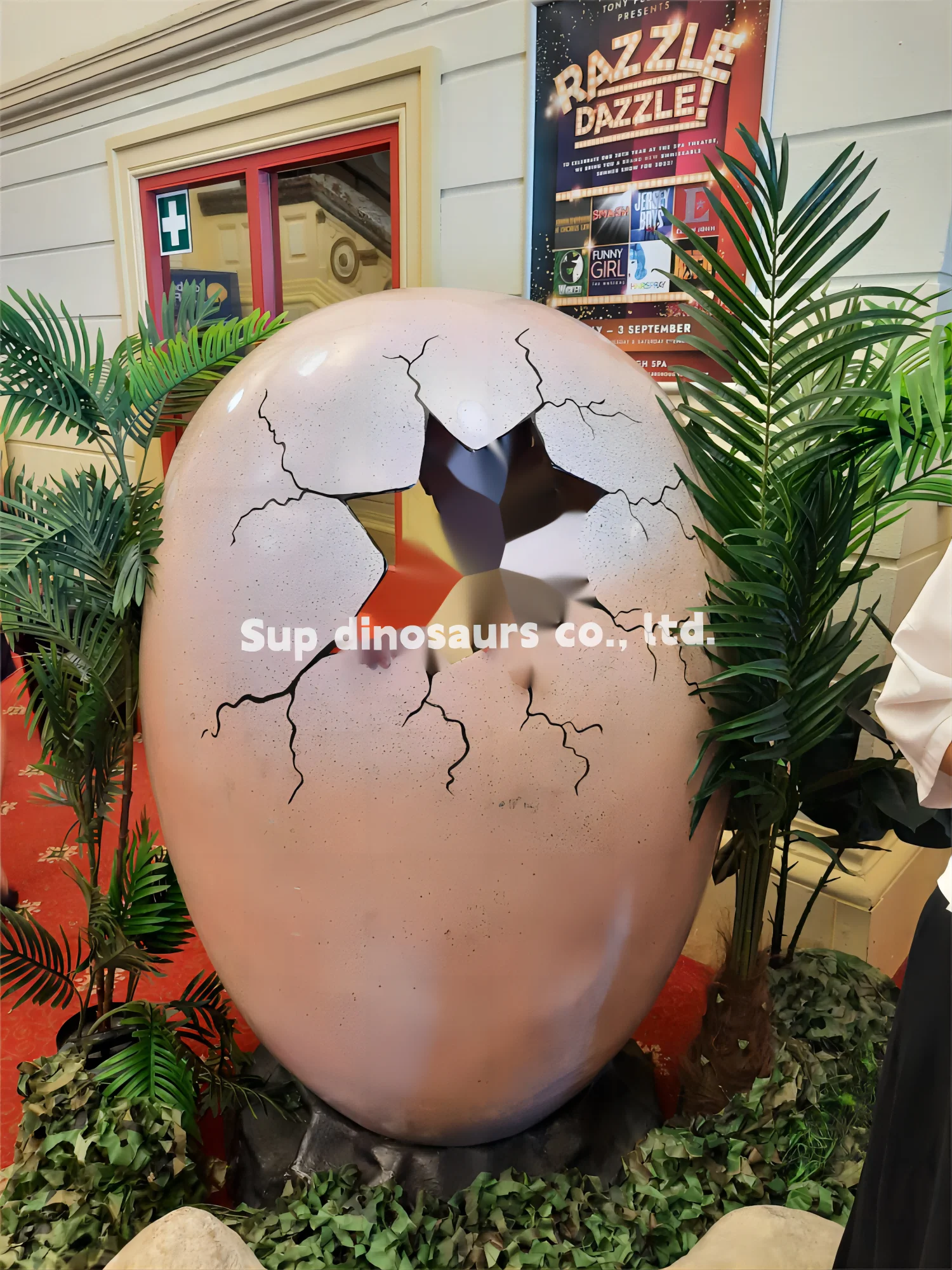 Dinosaur Playground Exhibition Interactive Fiberglass 3d Dinosaur Head ...