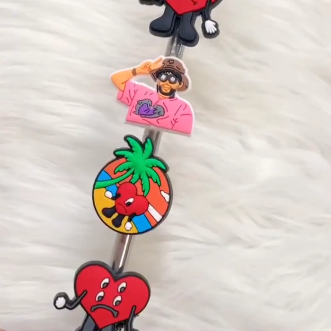 Diy Pvc Christmas Attachment Straw-topper Mold Grinch Christmas Charms ...