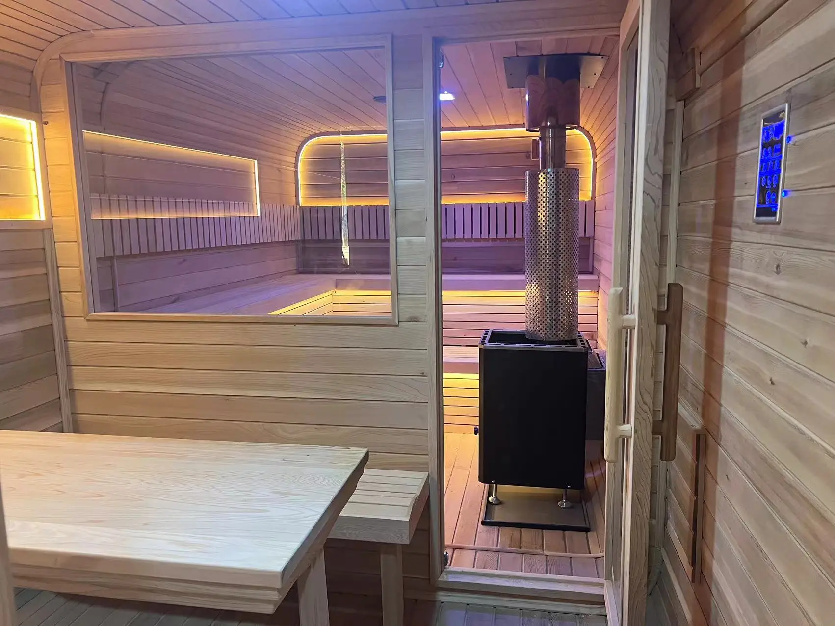 Modern Design Prefabricated Timber House Spa Tubs Sauna Rooms Solid ...
