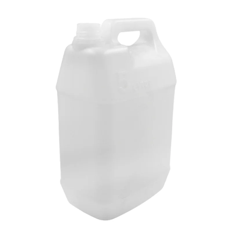 5L White HDPE Plastic Container - Chemical Resistant