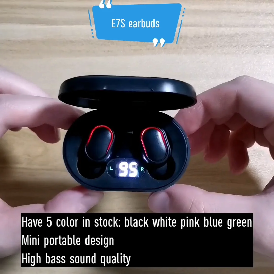 Wholesale Tws True Wireless Mini Gaming E7s E6s A6s Led Lcd Studio Headphones Inpods 12 ...