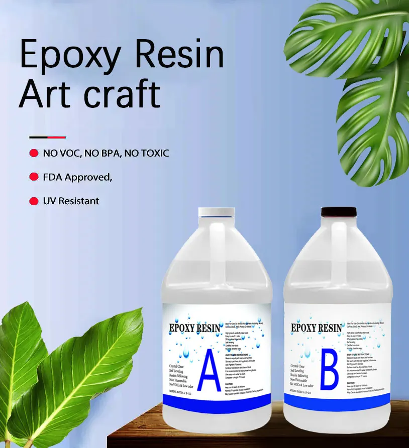 Crystal Clear Epoxy Resin Kit for DIY Crafts & Projects