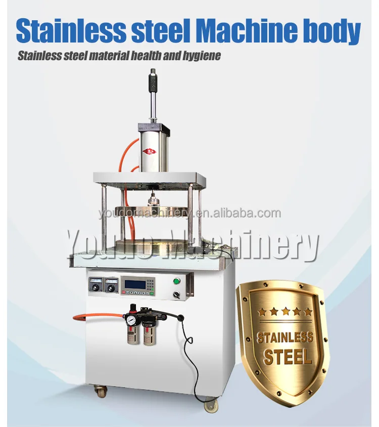 Small Automatic Corn Flour Tortilla Roti Press Forming Making Machine ...