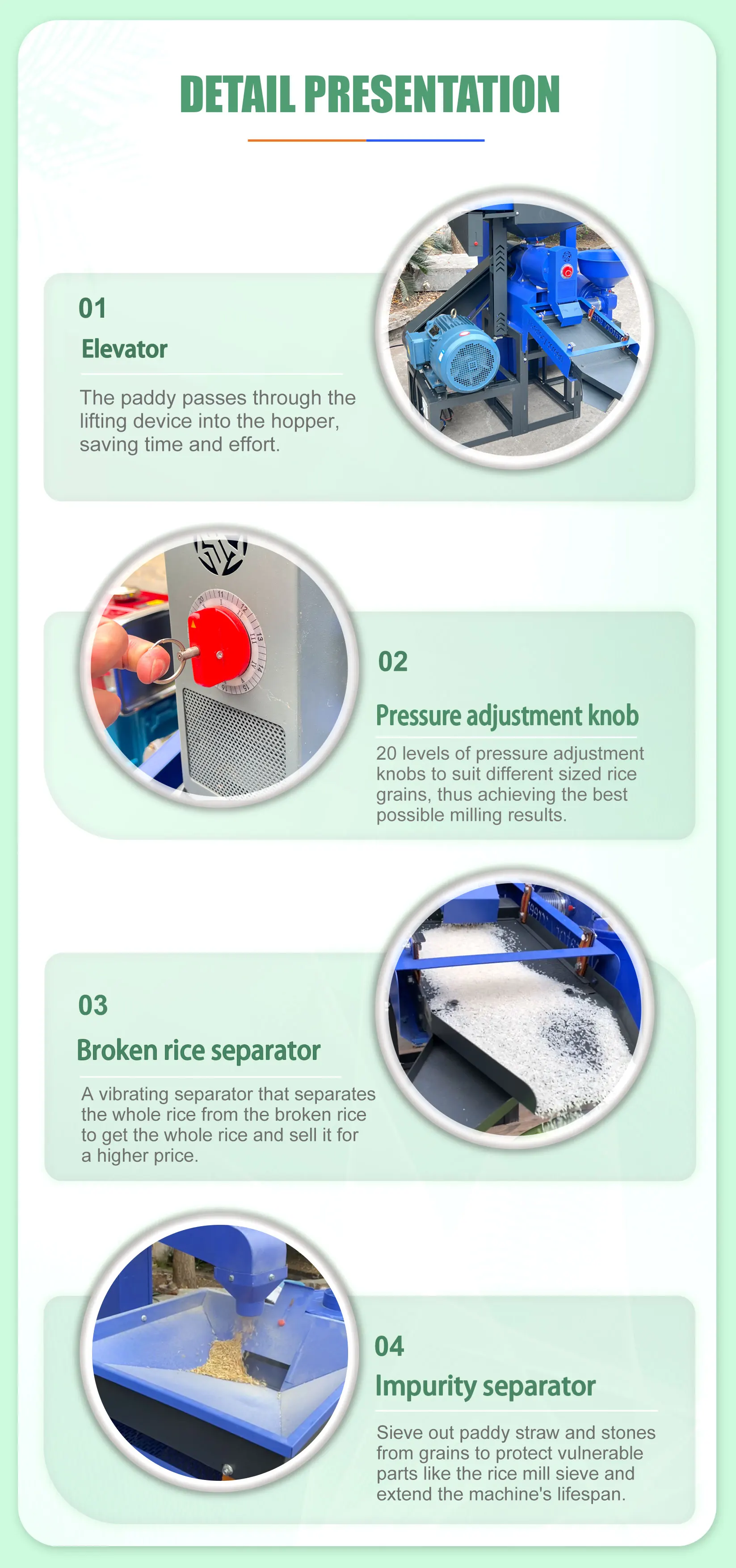 High Efficiency Rice Milling Machine by Backbone Machinery