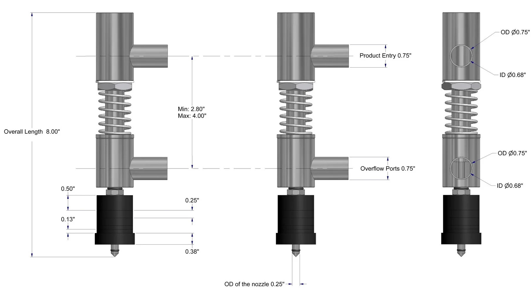 JERRYPACK Custom Liquid Filling Nozzle Valve - High Accuracy