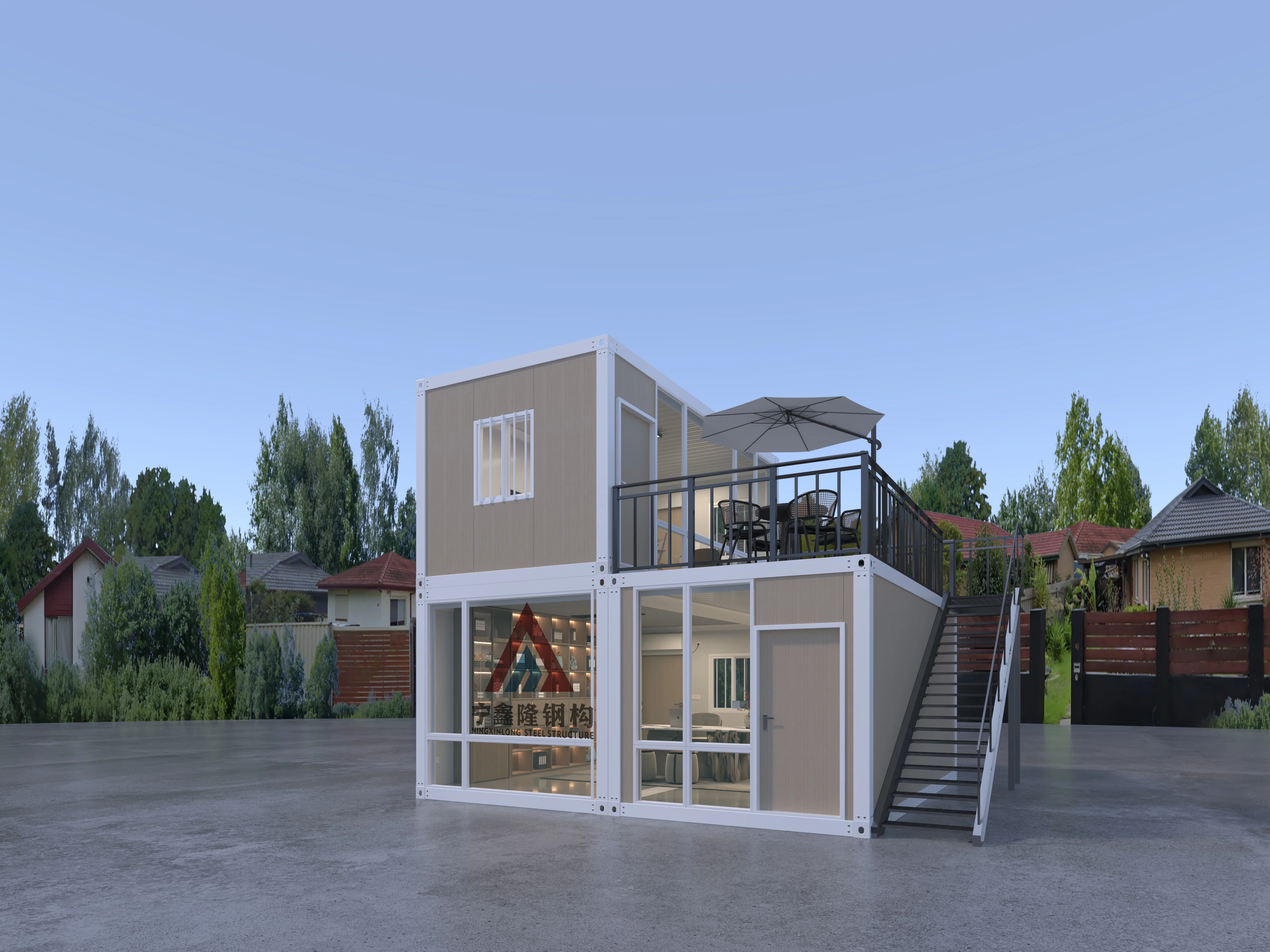 Movable Expandable Shipping Container Frame House Prefabricated Prefab ...