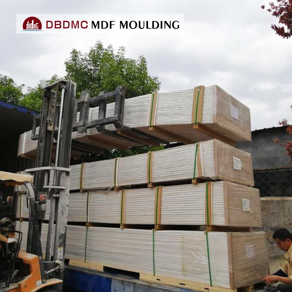 White Gesso Coated Mdf Crown Molding For Ceiling Decoration - Buy ...