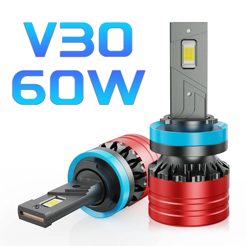 Hy 2024 New Certified Factory 60w 22000lm 3570csp H11 H4 H7 V30 Car Led ...