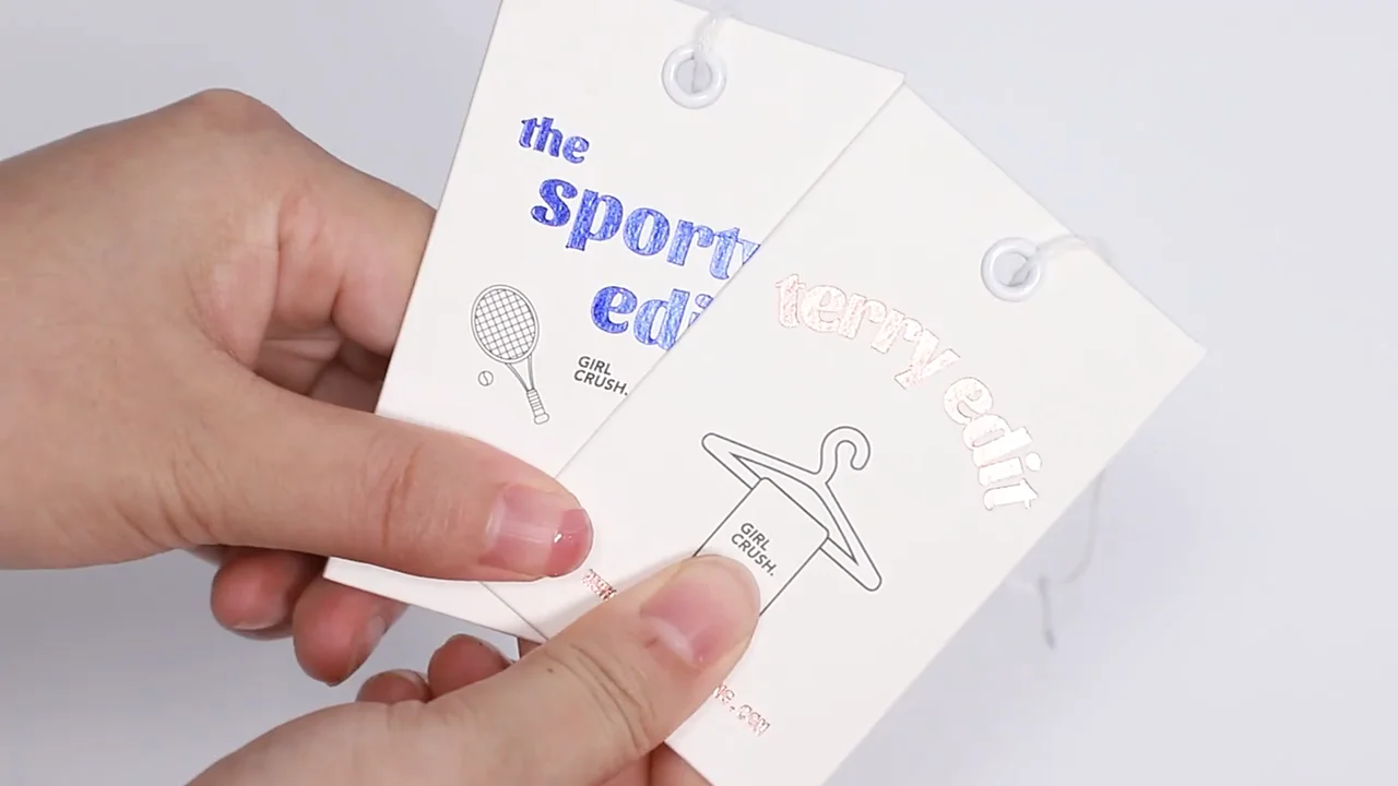 Tengah Lipat Putih Karton Kertas Offset Desain Cetak Merek Kustom Logo ...