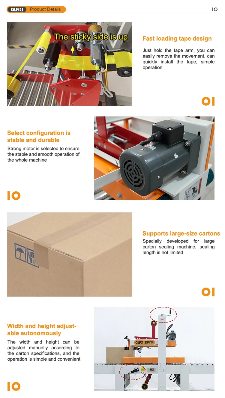 Automatic Case Carton Box Taper Sealer - Efficient Packing