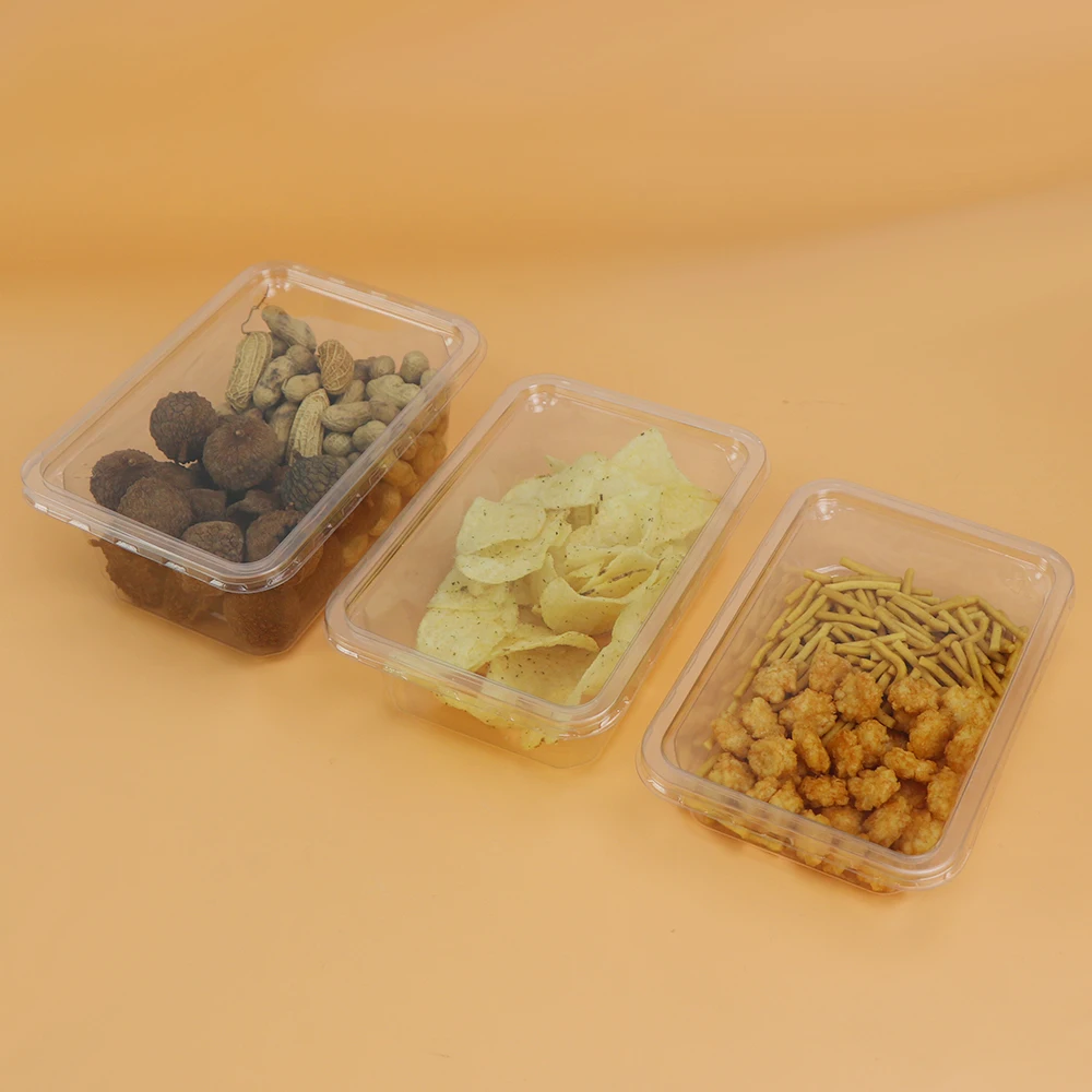 Plastic Food Containers with Lids 16oz Nuts Container for Shops Nut ...