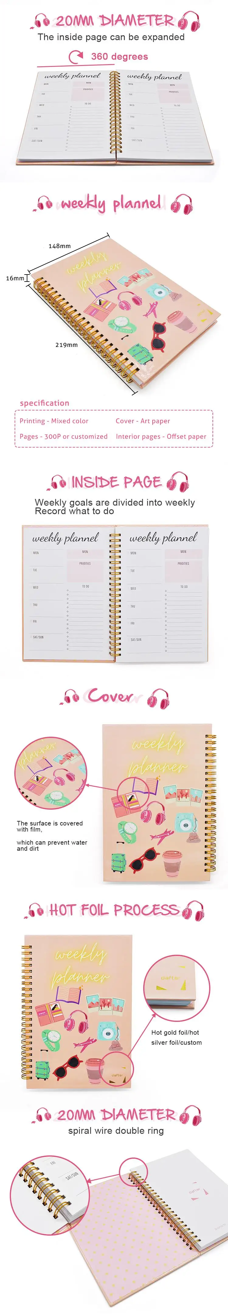 2025 Book Printing Service Custom Printing Diary Journal Notebook ...