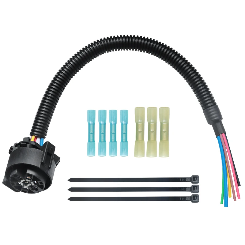 7-pin Female Connector Power Cord For Automotive Wiring Harness Trailer ...