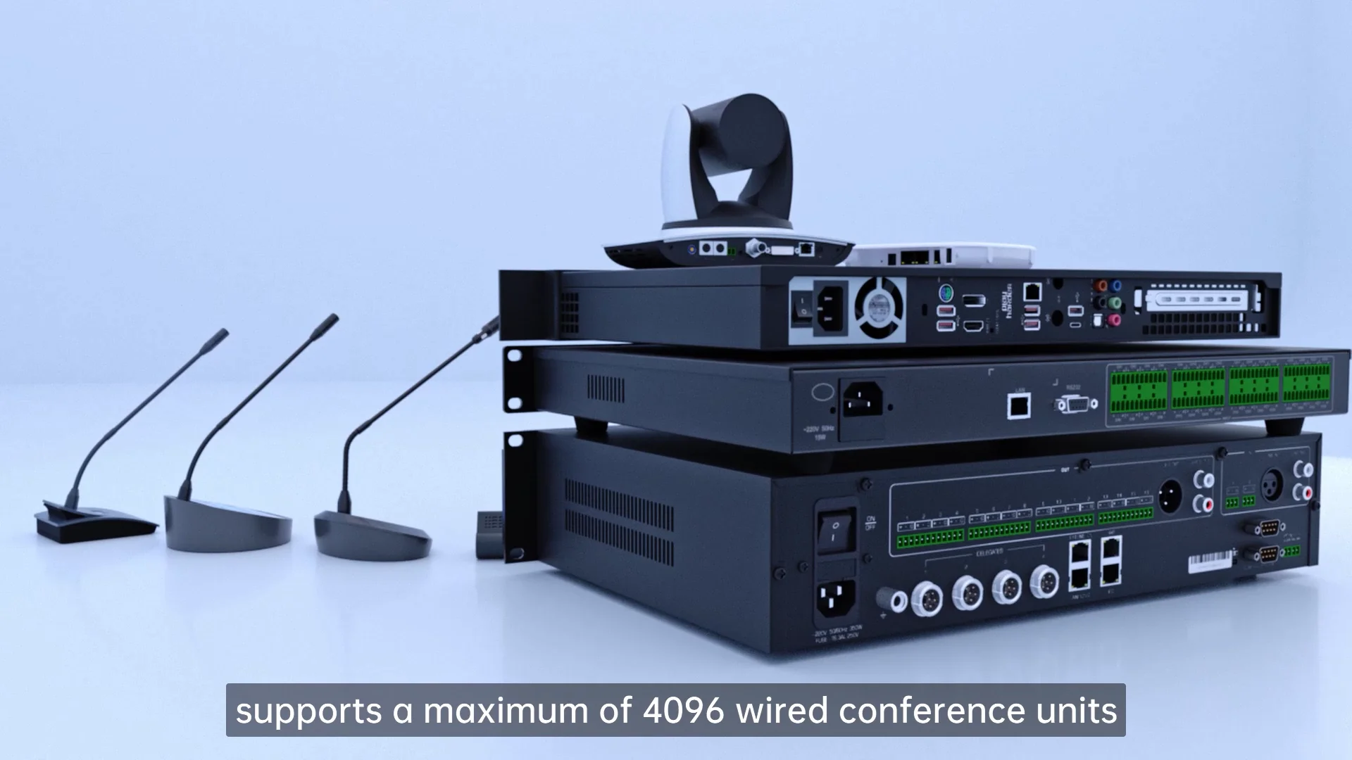 ITC Wired Wireless Digital Conference System microphone interpretation voting audio video ...