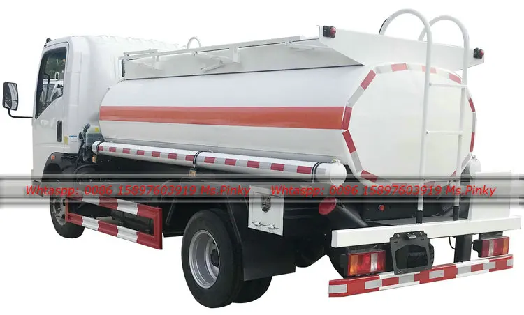 Mongolia Howo 5000 Liters Fuel Trucks 5m3 Oil Diesel Tanker Refuelling ...