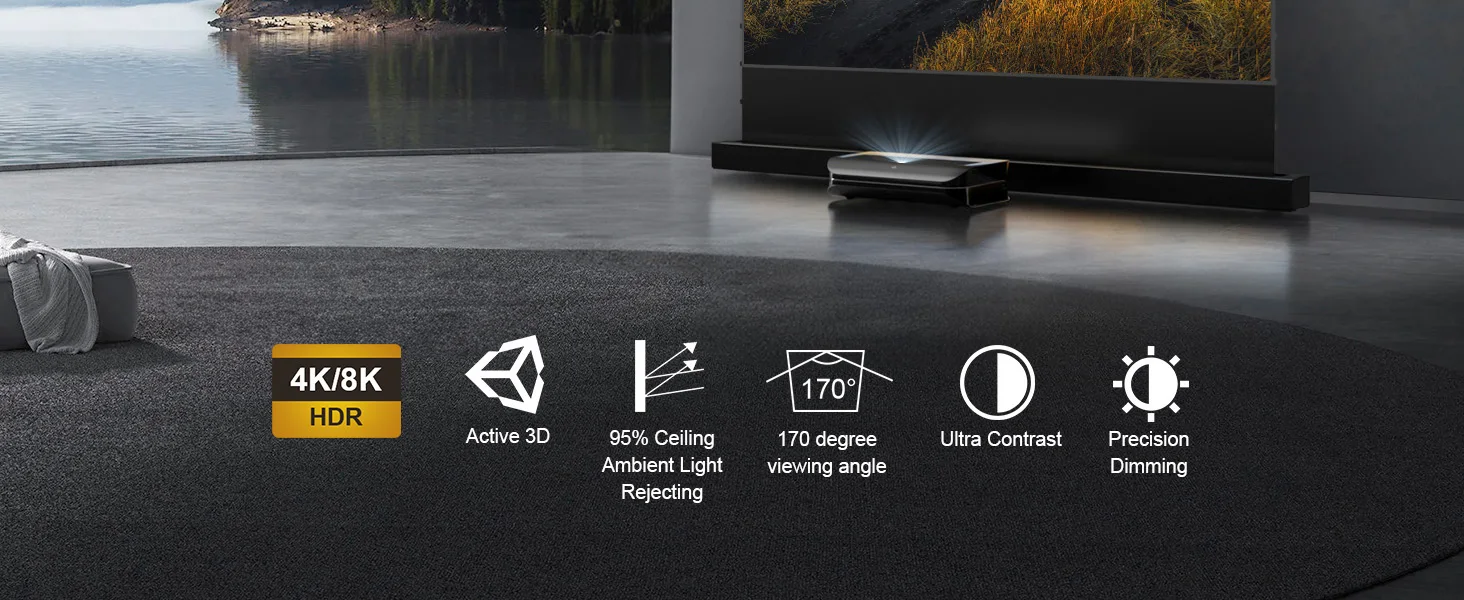 AWOL VISION ALR-F210C - 100 Inch Motorized Projector Screen