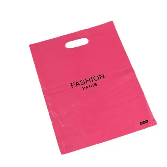 Custom Printed Own Logo Merchandise Die Cut Handle Matte Plastic Womens ...