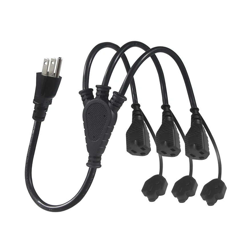 3 Prong Y Splitter Power Nema Outdoor Lead Multi Plug