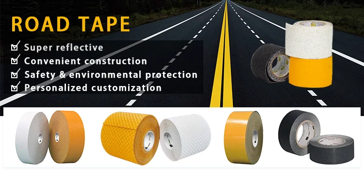 Reflective Pavement Marking Tape Super Viscosity Professional Producer ...