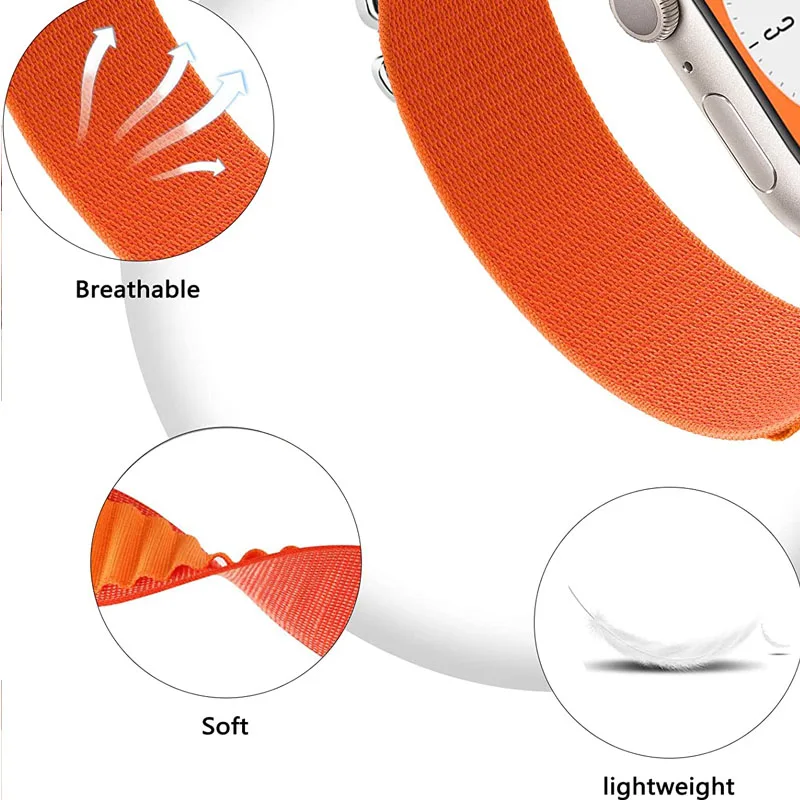 Adjustable Metal G-hook Wristband Braided Nylon Alpine Loop Watch Strap ...