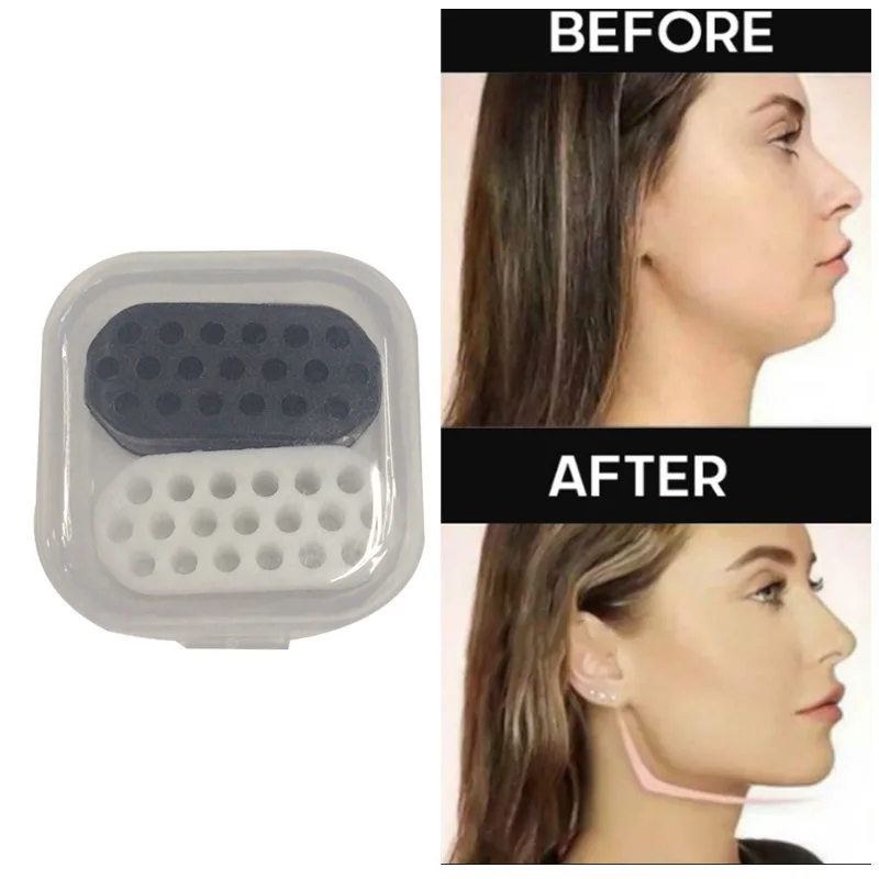 Neck Toning Jawline Trainer Shaper Silicone Face Jaw Line Exerciser ...