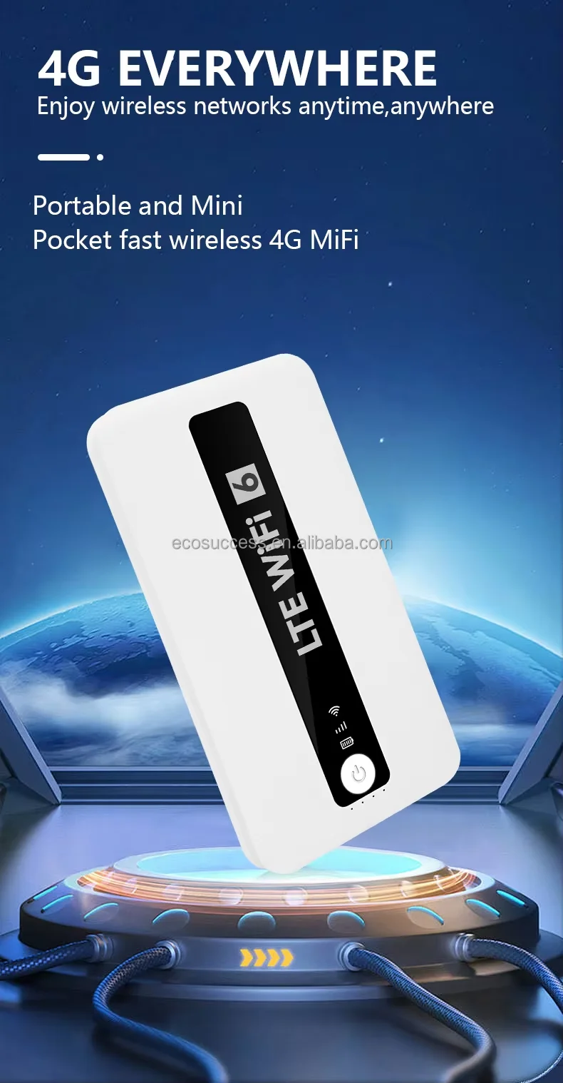 2025 New M20 4G LTE Mobile WiFi Router - 10000mAh Portable Wireless ...