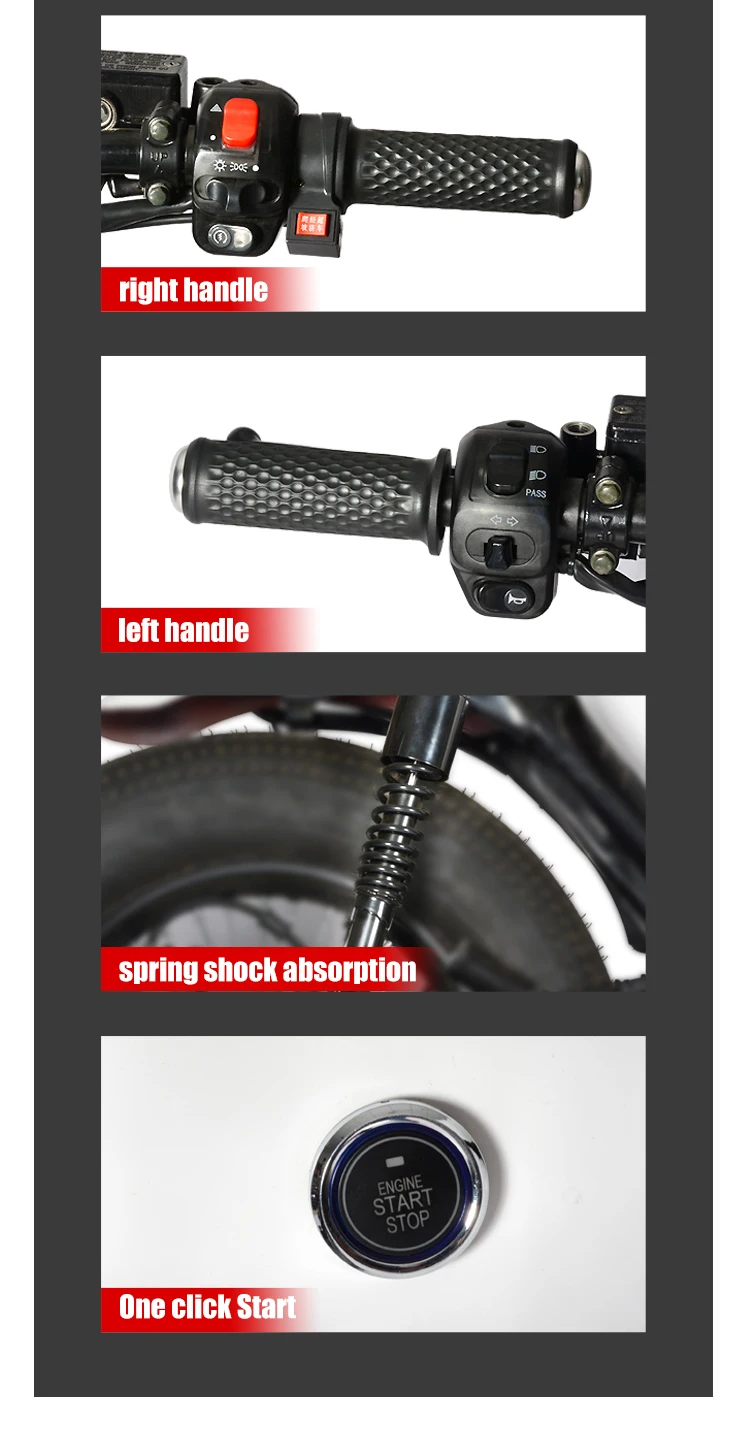 CE Popular Chinese Retro 3000 Watt Electric Cafe Racer