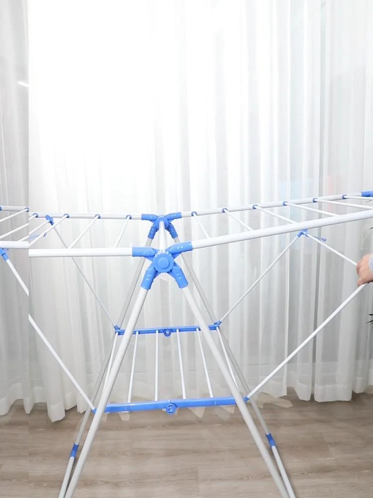 Stainless Steel Drying Rack Standing Clothes Hanger Dry Cloth Stand ...