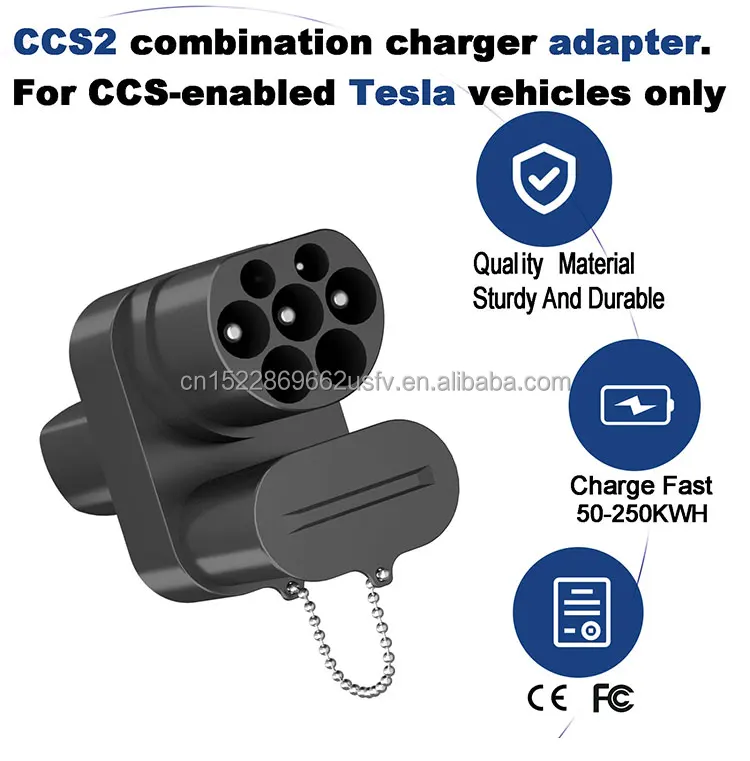 250kw Power DC Fast Charger EV Adapter CCS2 for Tesla