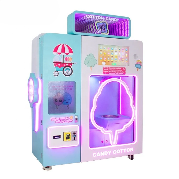Cotton Candy Clouds Vending Machine - High Productivity