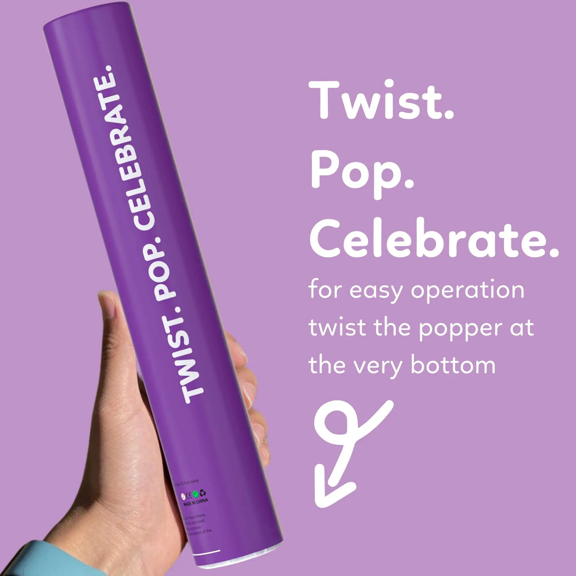 New Version Design Rainbow Color Tissue Paper Party Popper Confetti ...