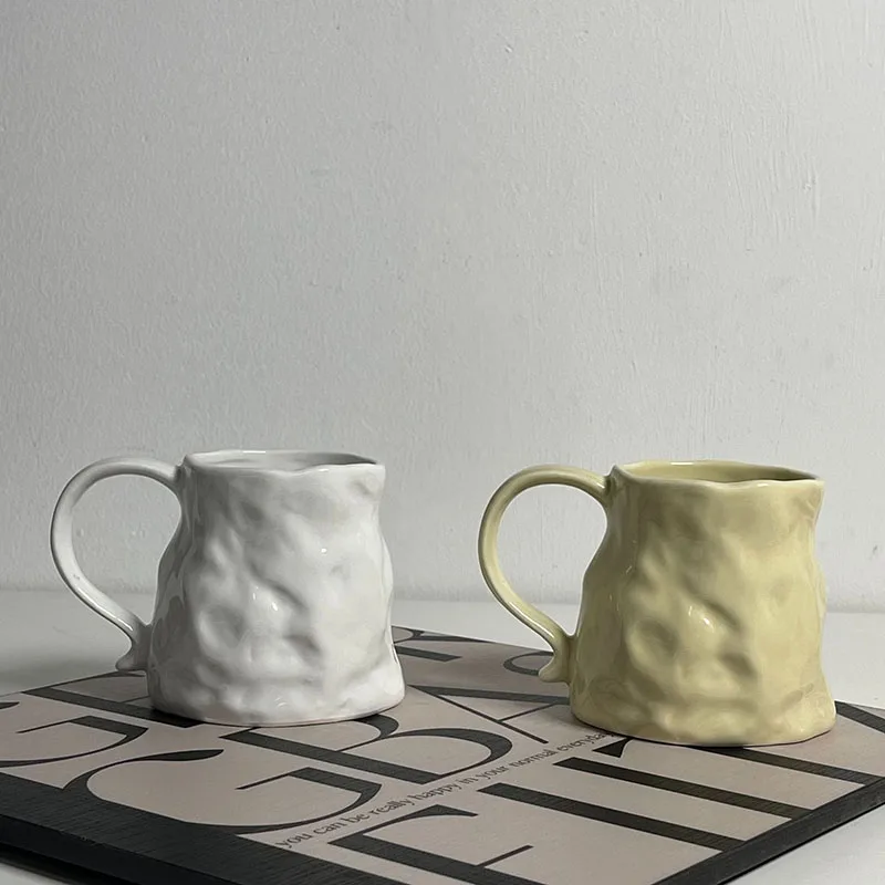 Uchome French Ins Hand Pinched Irregular Ceramic Coffee Mug Nordic ...