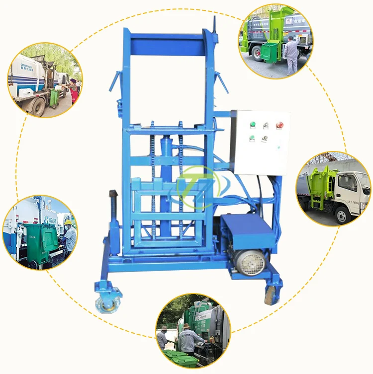 Motorized Waste Bin Elevator Food Waste Disposer Trash Can Lift Machine ...