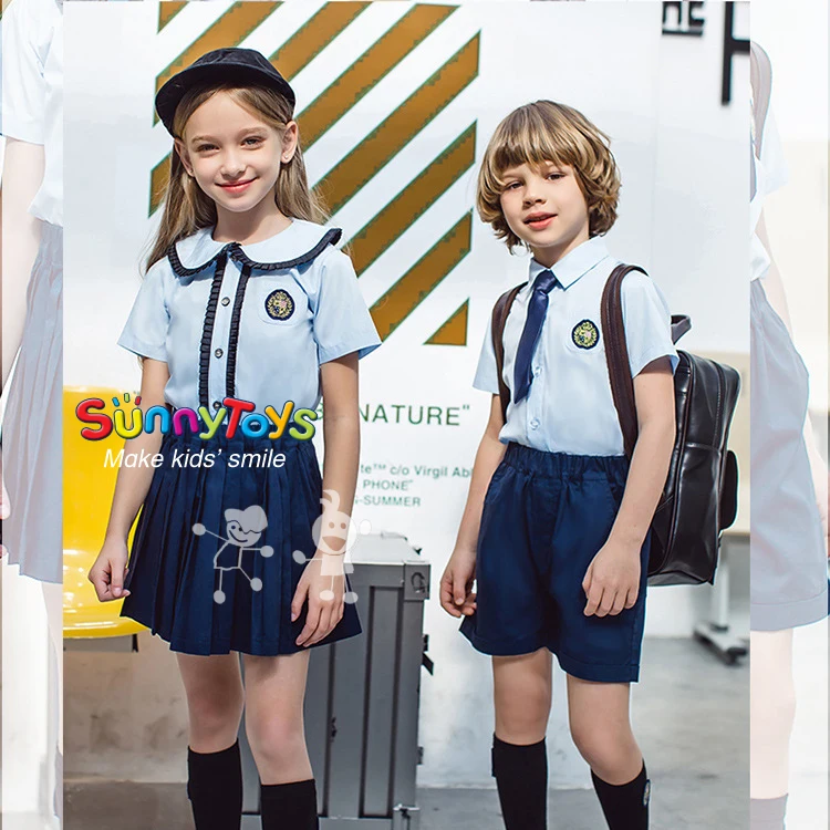 Kids Cotton Uniform Design Skirts for Preschool & Kindergarten