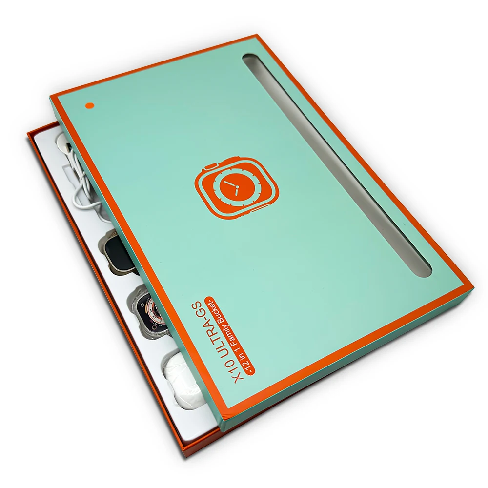 X10 Ultra-gs Smartwatch Multiple Straps 12 In 1 Smart Bracelet Heart ...