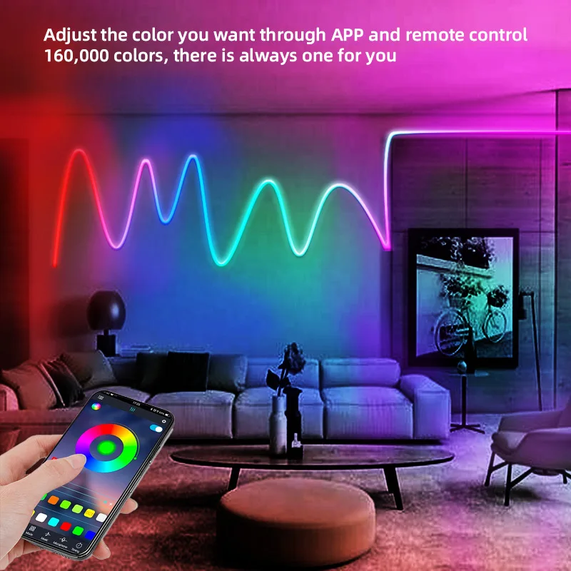 Silicone Neon Flexible Strip - RGBIC Smart Wifi LED Lights