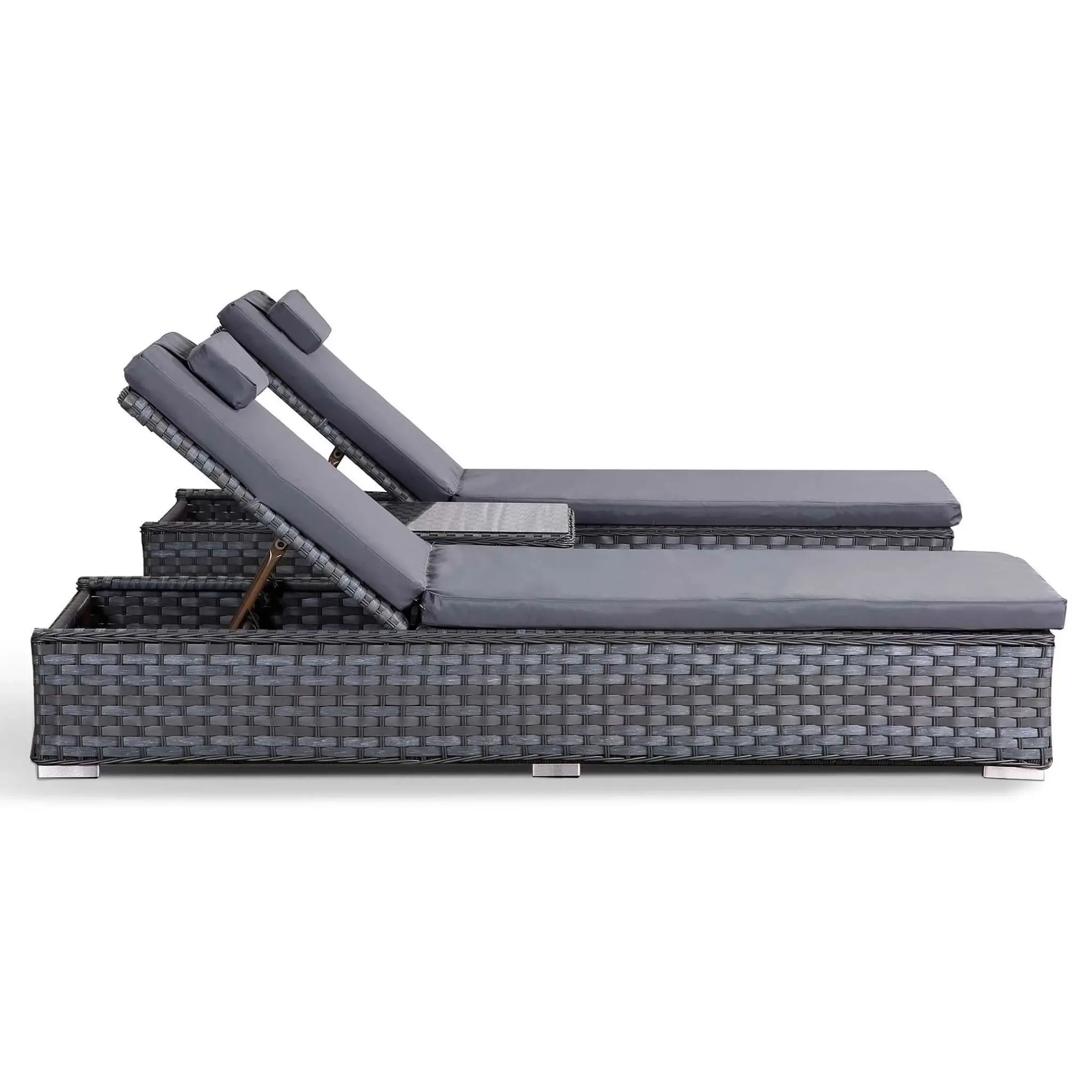 Patio Garden Swimming Pool Sun Bed Waterproof Plastic Sun Lounger ...