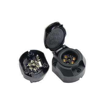 European 7p 12v 24v Plastic Truck Vehicle Trailer Socket Box - Buy ...