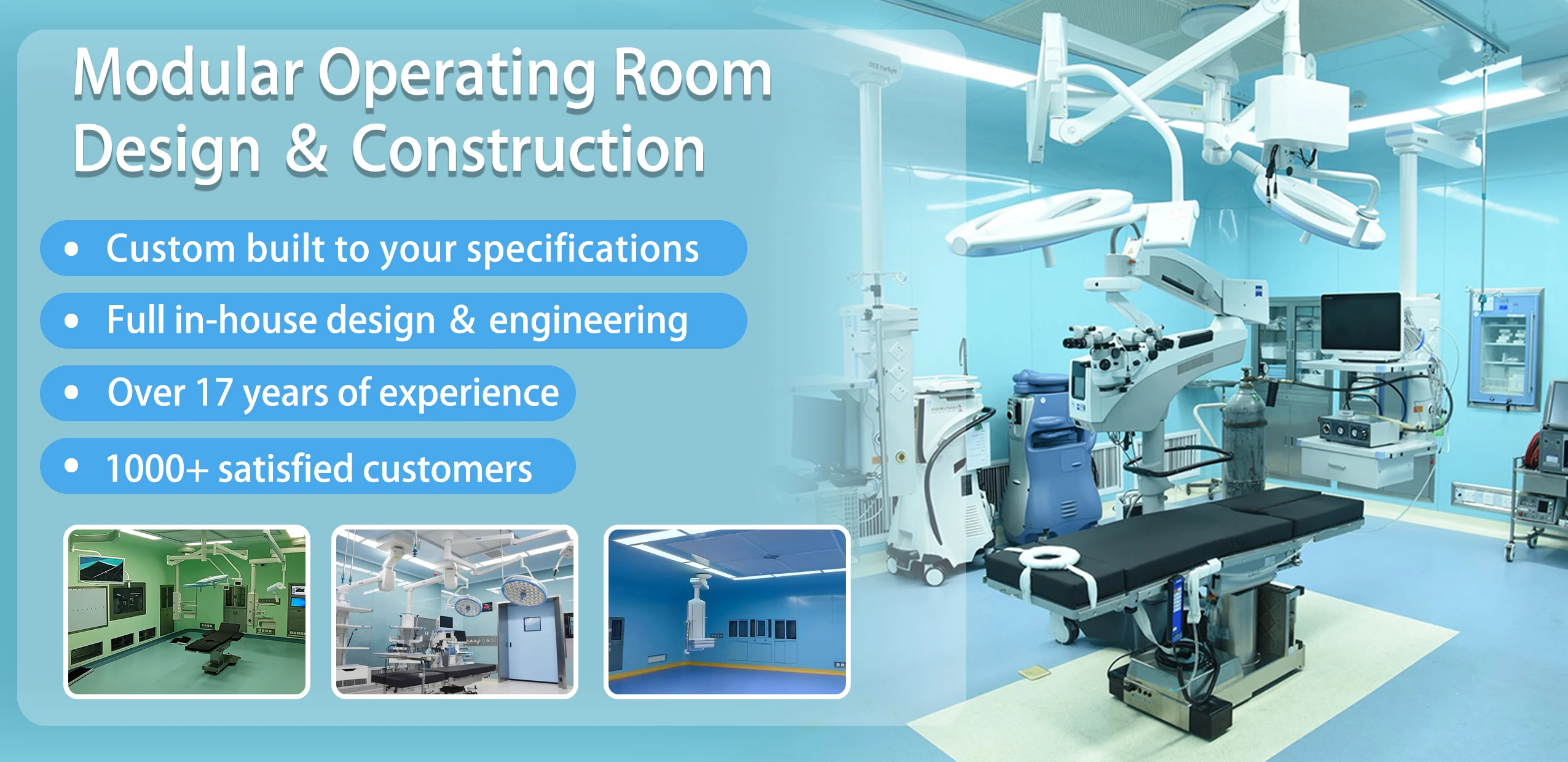 Hospital Cleanrooms Dust Free Laminar Modern Customized Design ...