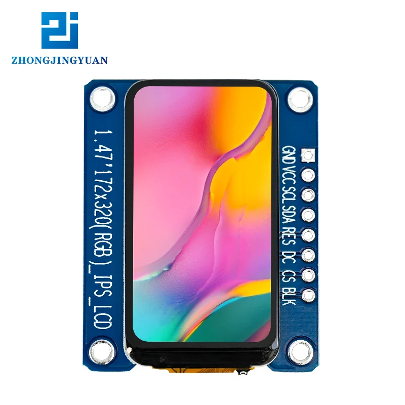1.47 inch TFT LCD display module 172(RGB)x320 12 Pins SPI Interface TFT ...