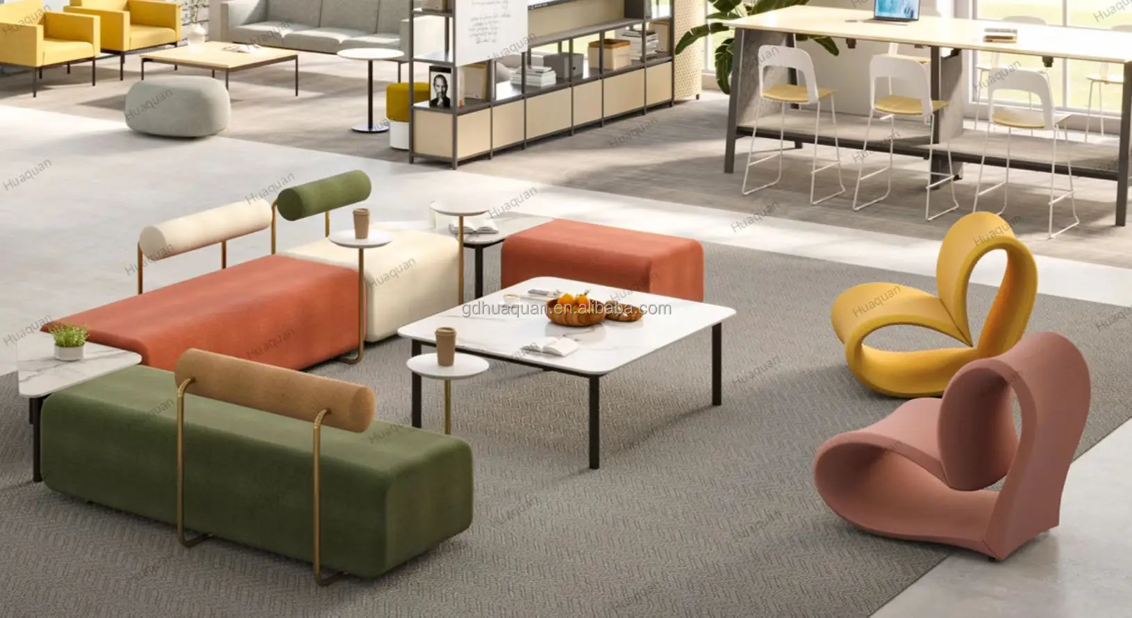 Modern Design Modular Seating Chair Sectional Collaborative Lobby ...