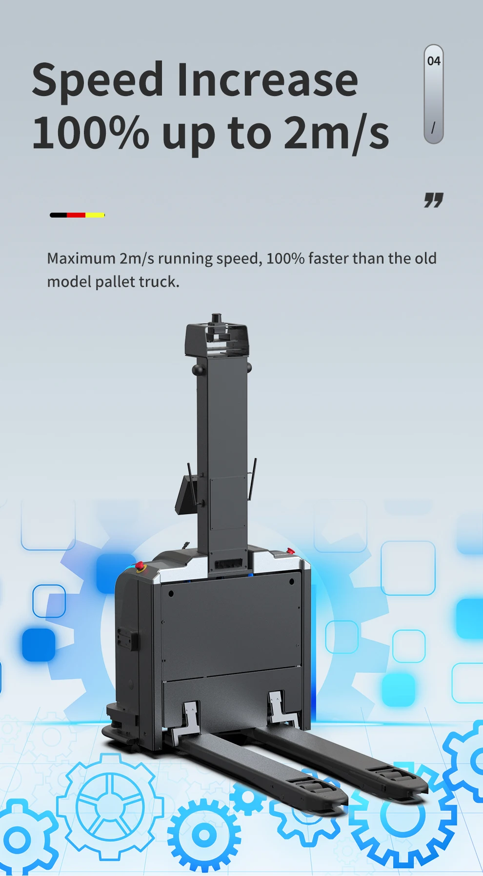 Automated Guided Vehicle To Transport Pallets Agv Load Lifter And ...