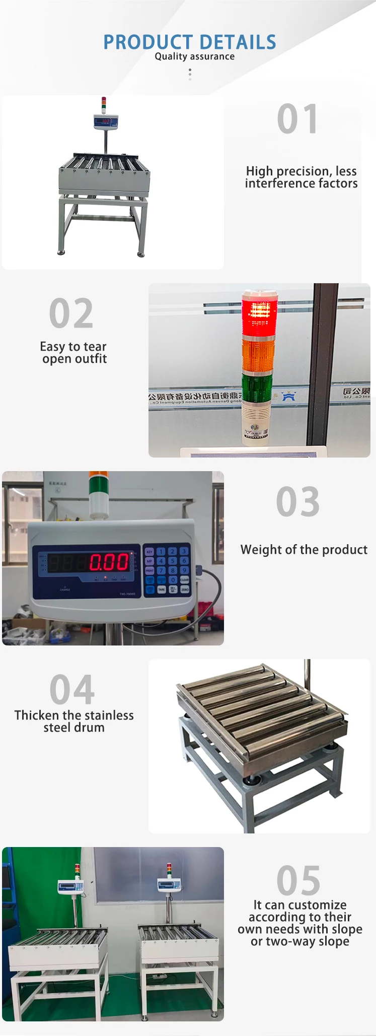 High Quality Industrial Scale Weighing Digital Type Roller Scale for ...