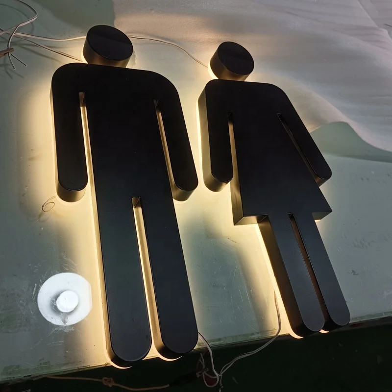 Alibaba.com: Kexian LED Toilet Signage luminous bathroom signs for ...
